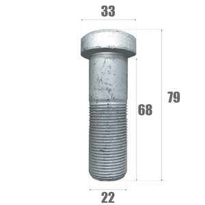 Goujons, axes de roue