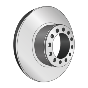 Disque de frein poids-lourd, camion et utilitaire